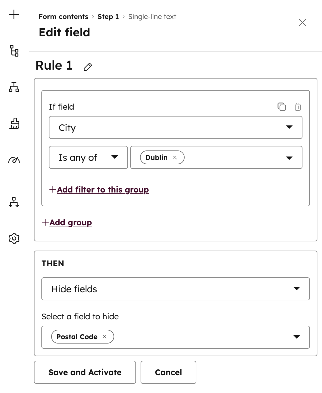 Create and edit forms